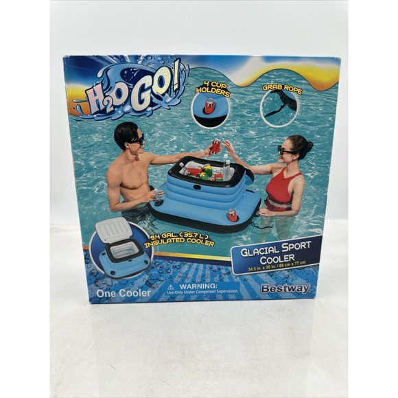 Dining | H2o Go Floating Cooler Glacial Sport Blue 94 Gallon 4 Cup ...